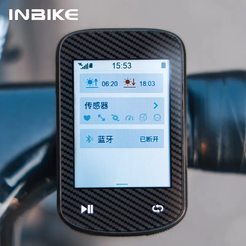 GPS Bike Computer Waterproof Offline Maps Color Touchscreen